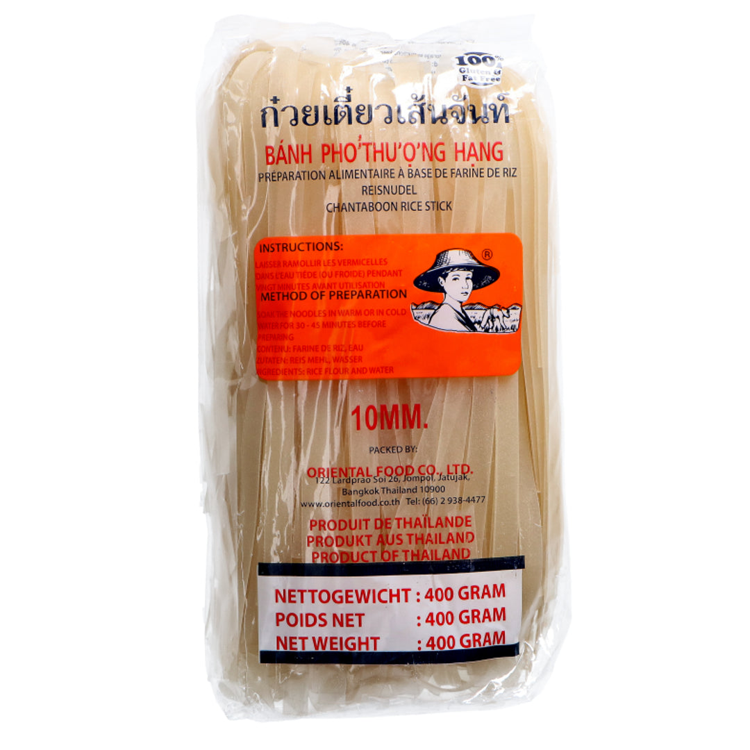 Flat Rice Noodles 10 Mm Folded Farmer 400 G Youmame