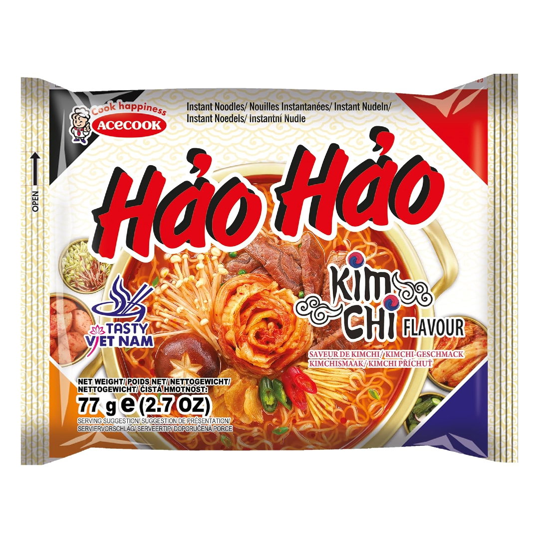 Instant Noodles Kimchi Flavour Hao Hao ACECOOK, 77 g – YOUMAME