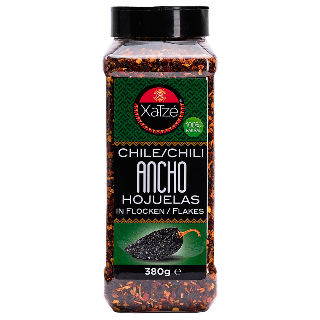 Chile Ancho Hojuelas (Dried Ancho Chilli Flakes) XATZE, 380 g – YOUMAME