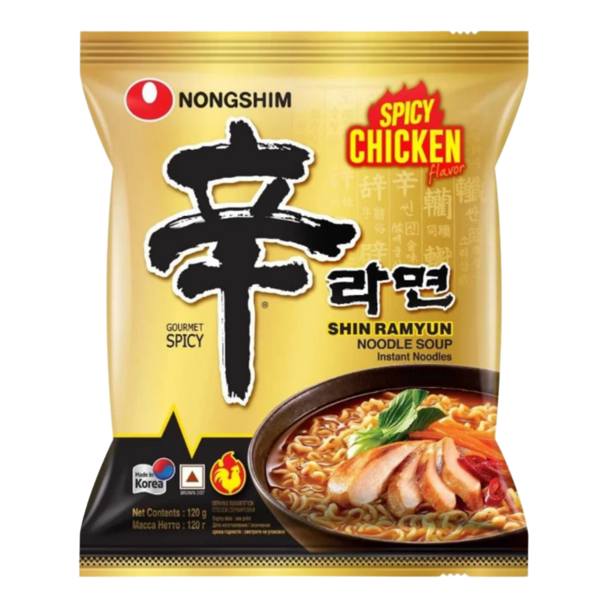 Instant Noodles Shin Ramyun Spicy Chicken NONGSHIM, 120 g – YOUMAME