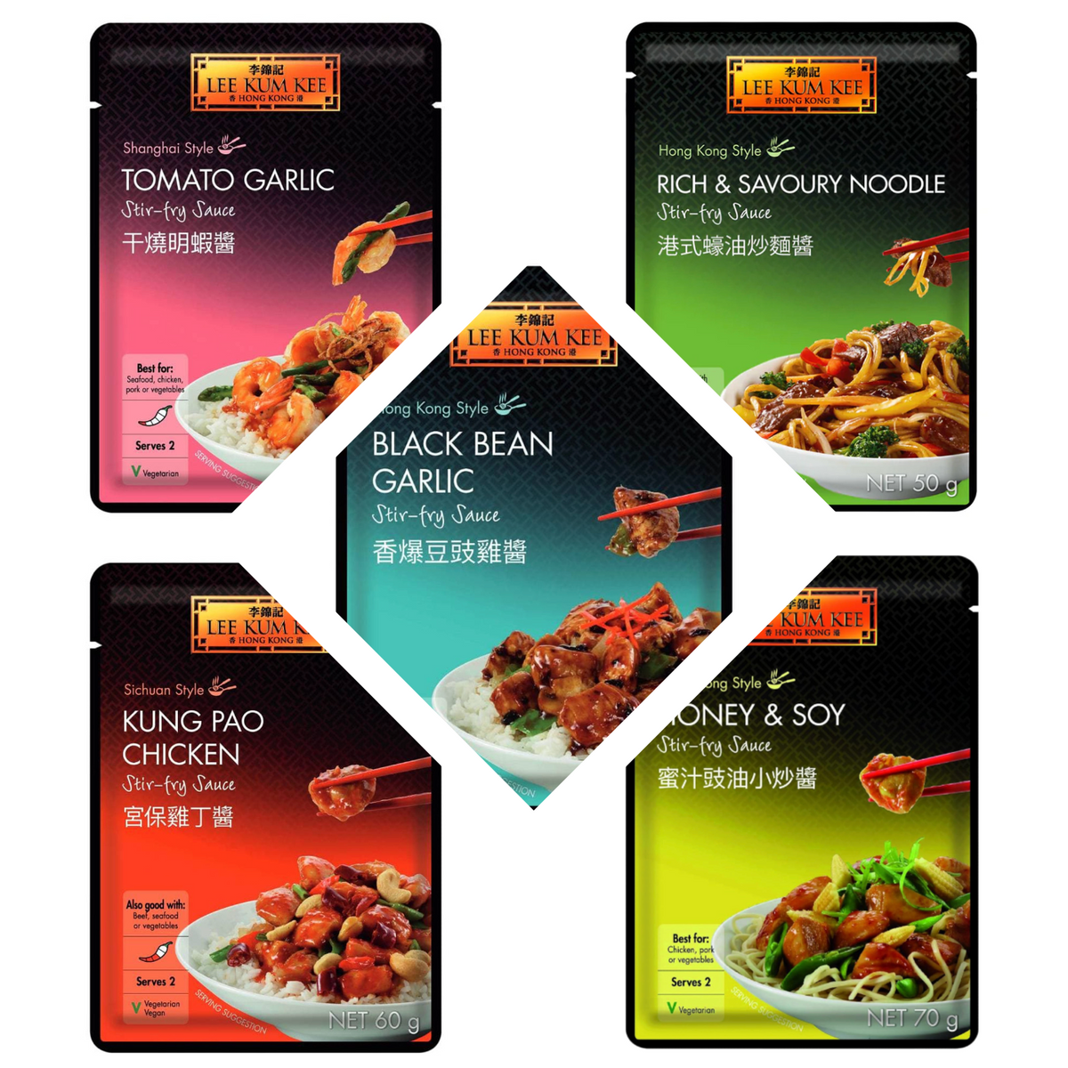 Stir-Fry sauce set LEE KUM KEE, 5 pcs – YOUMAME
